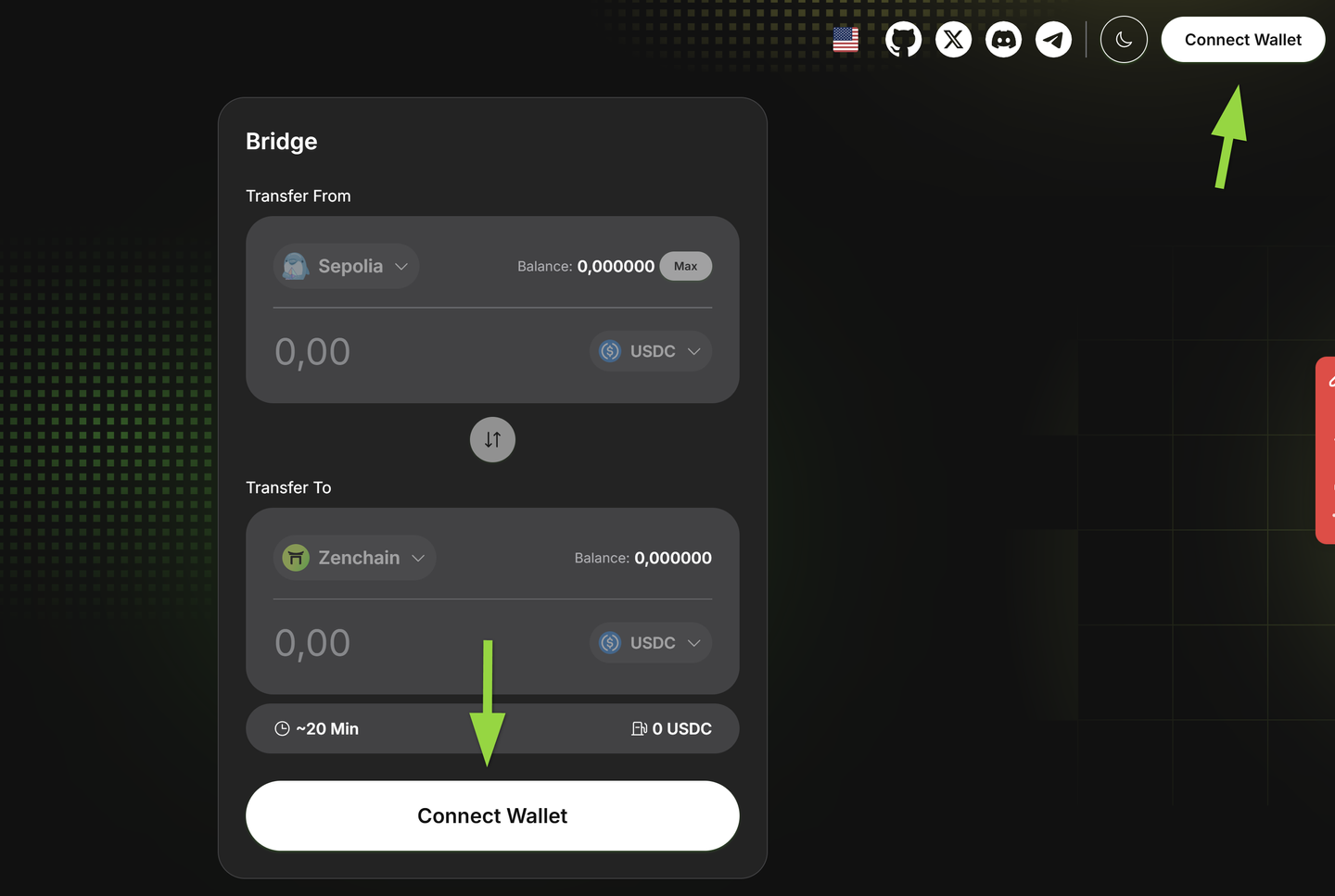 Bridge tokens with ZenBridge | ZenChain Documentation Bridge tokens with ZenBridge | ZenChain Documentation